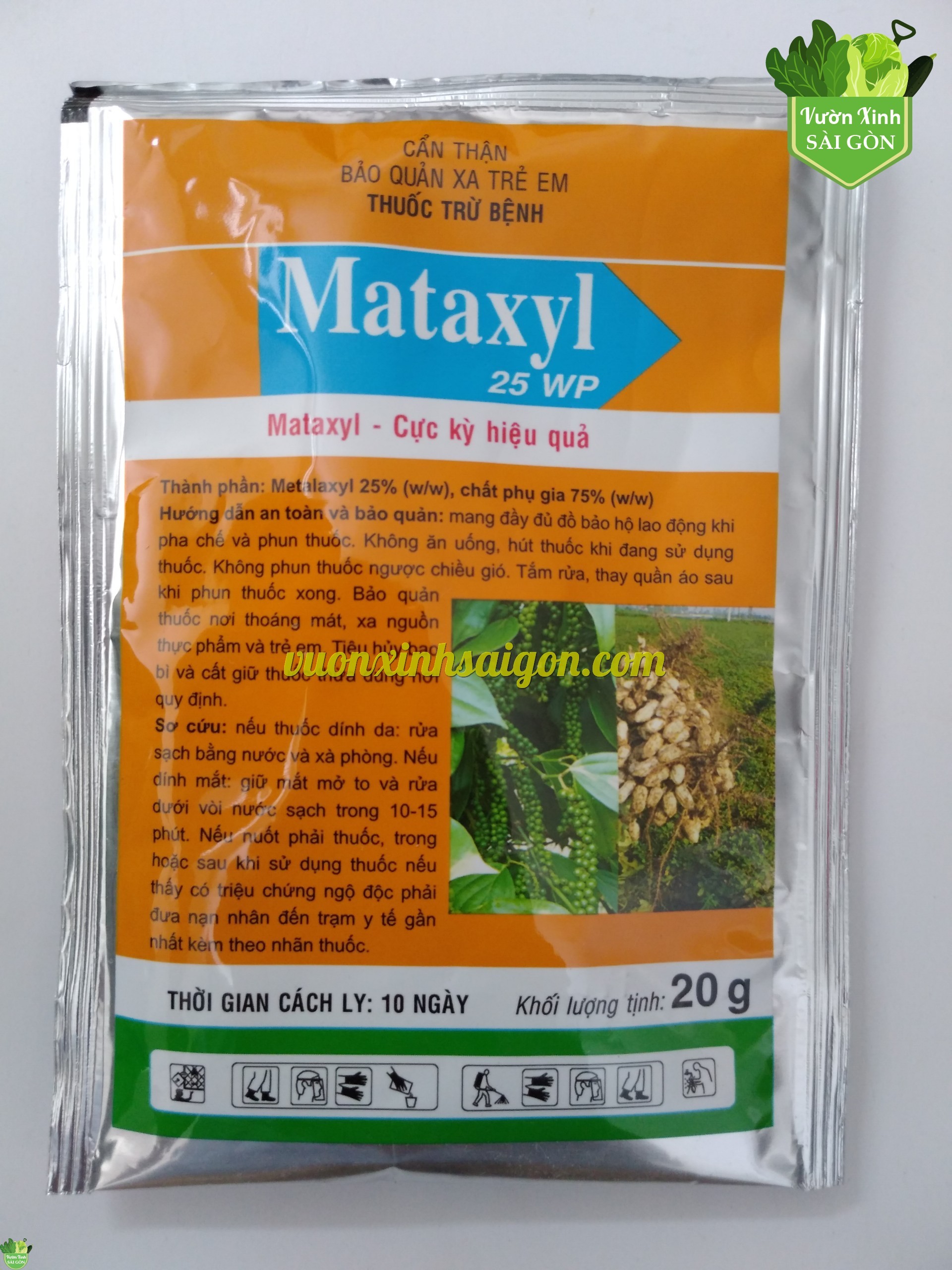 Mataxyl 500WP - 25gr - Vườn Xinh Sài Gòn - Hệ thống cửa hàng Hạt giống ...